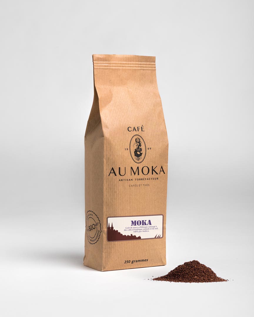 Mélange Moka - Moulu - 250gr ⋆ Au Moka | Cafés en grains et cafés moulus